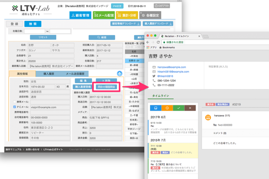 顧客対応ツール「Re:lation」が「LTV-lab」との連携に対応 | 株式会社インゲージ